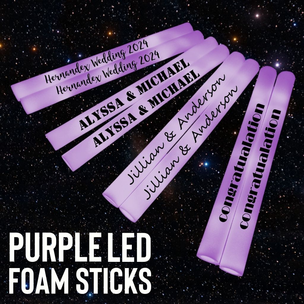 Purple LED Foam Sticks – Tagged "PURPLE led foam sticks" – Custom Glow ...