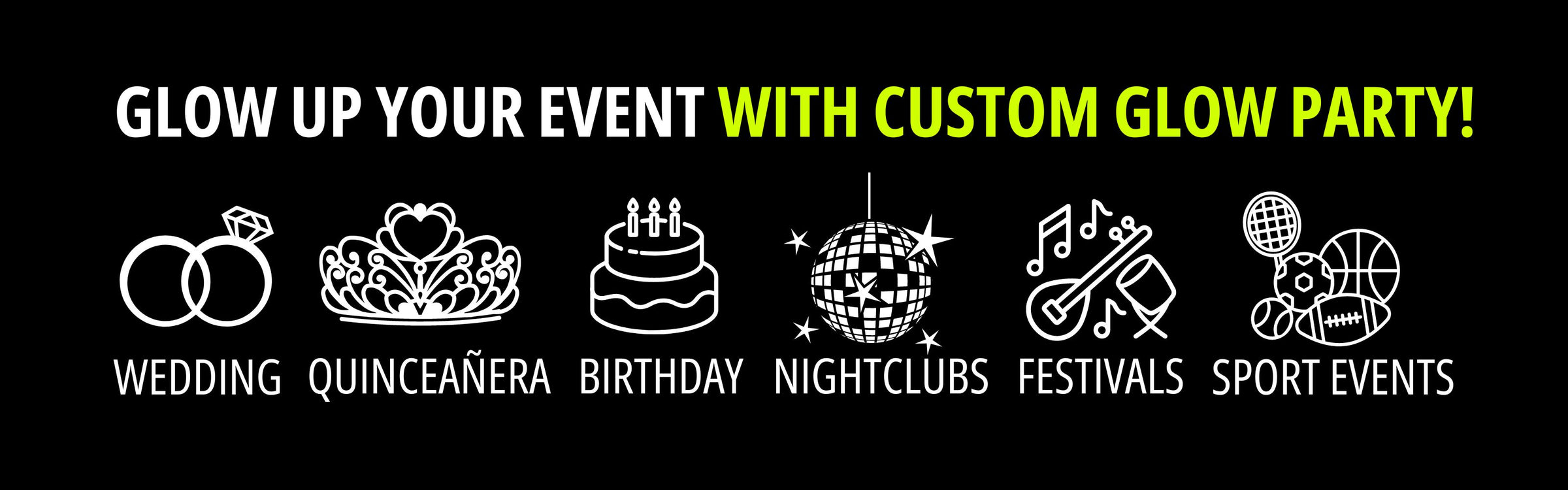 Custom Glow Party | LED Foam Sticks | LED Fiber Wands